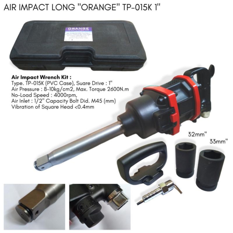 Jual AIR IMPACT LONG 1" ORANGE / IMPACT ANGIN BODY PANJANG / ALAT ...