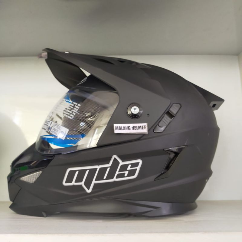 Jual Helm MDS Super Pro Solid Black Doff (Ongkir termurah 2 kg ...
