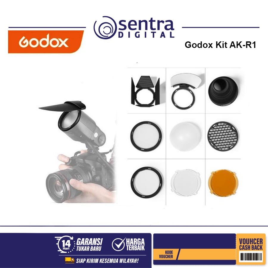 Jual Godox Accessories Kit AK-R1 for H200 Round Flash Head / V1 ...