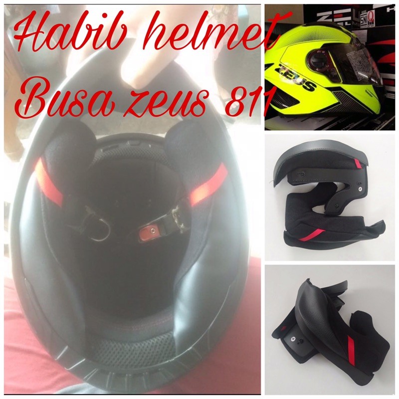 Jual BUSA HELM ZEUS 811 Pipi Kancing Plastik Model Wing | Shopee Indonesia