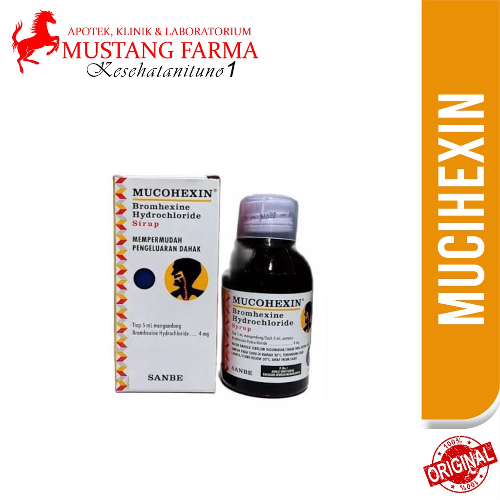 Jual MUCOHEXIN SYRUP 120 ML - Obat Batuk Berdahak Dewasa Bromhexine ...