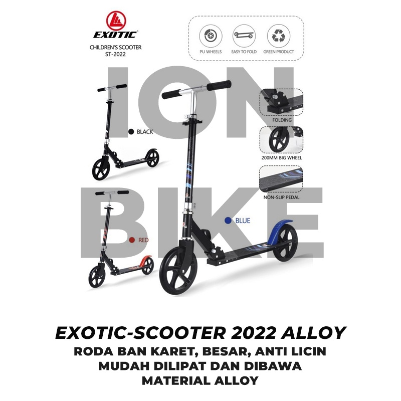 Jual Scooter Exotic 2022 Roda 2 Ban Besar Alloy Skuter Anak Otoped ...