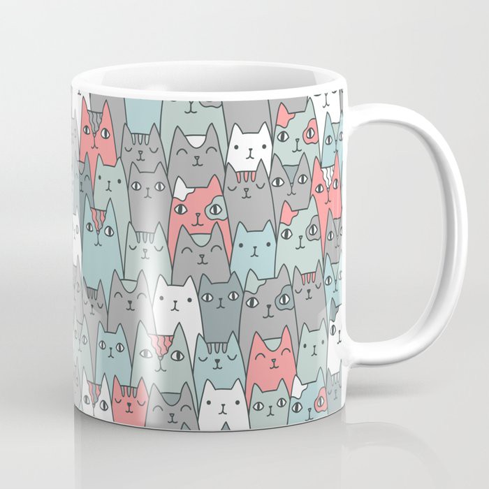 Jual Cangkir Mug Tema Gambar Meow Cats Family | Shopee Indonesia