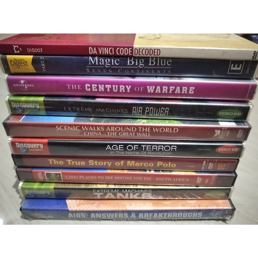 Jual DVD Original-Discovery Channel-Reader Digest-History | Shopee ...