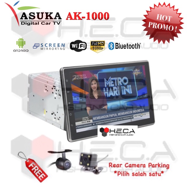 Jual ASUKA AK-1000 NEW Head Unit Android Double Din AK1000 Tape AK 1000 ...
