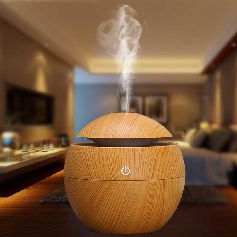 Jual Difuser Aromaterapi Desain Kayu Aromatherapy Air Humidifier ...