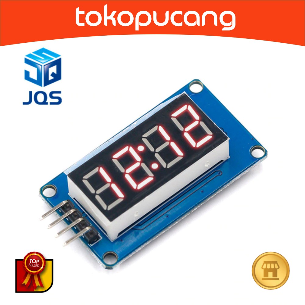 Jual Seven Segment 7 Segmen 4 Digit Display Module TM1637 jam digital ...