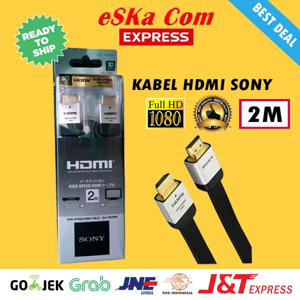 Jual KABEL HDMI SONY 2M HI SPEED HIGH QUALITY HDMI 2 METER | Shopee Indonesia