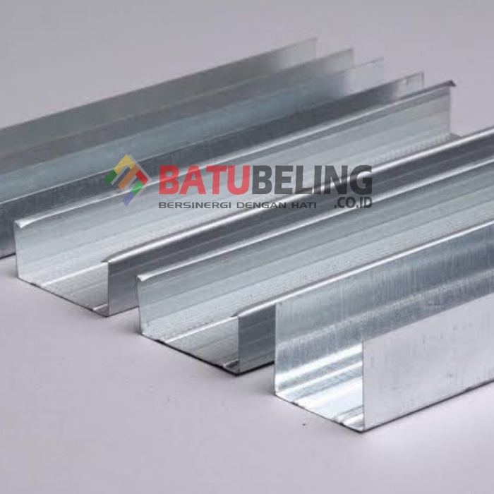 Jual U Runner Ukuran 3 Meter Partisi Gypsum Besi Rangka Galvanis baja ...