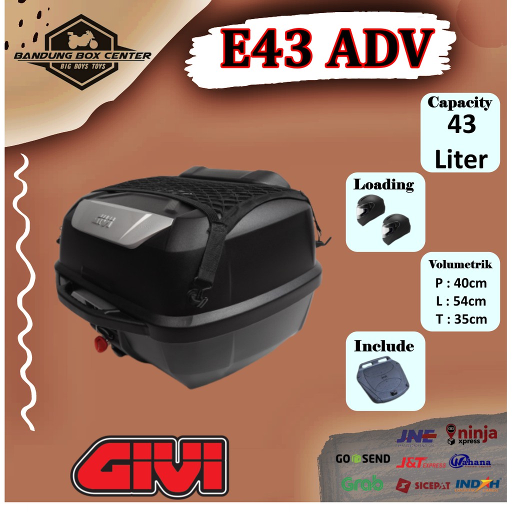 Jual Box Motor Box Touring Givi E43 ADV Adventure Box Givi E 43 ADV ...