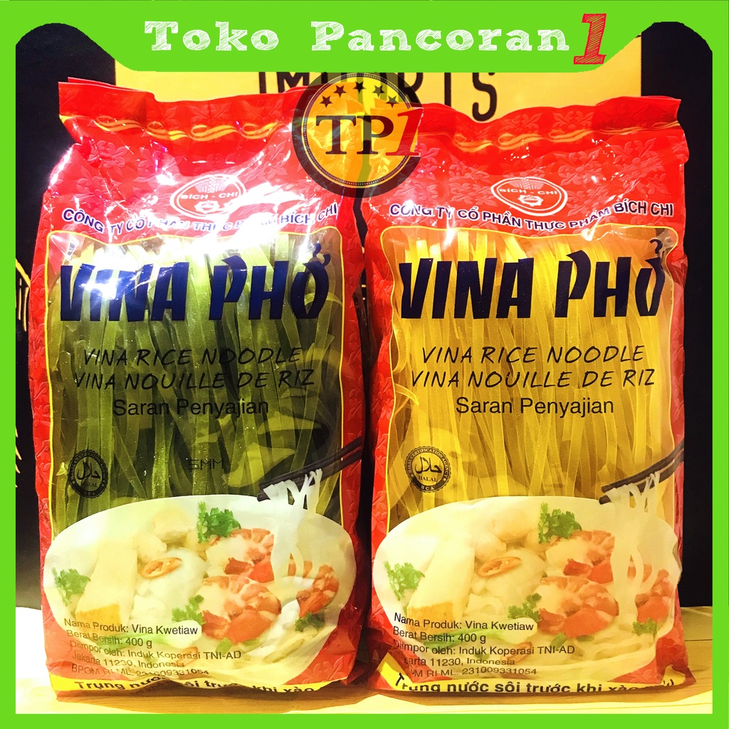 Jual Vina Pho Rice Noodle Vietnam / Kwetiaw Mie Beras 400gr halal | Shopee Indonesia
