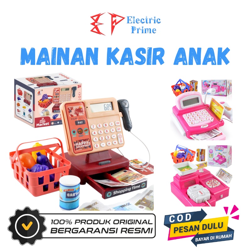 Jual Mainan Anak Simulasi Peran Kasir Supermarket Edukatif Shopping ...
