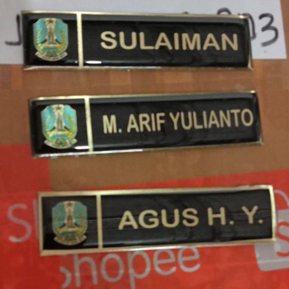 Jual Nama Dada / Namateg / Nama Dada Memakai Magnet | Shopee Indonesia