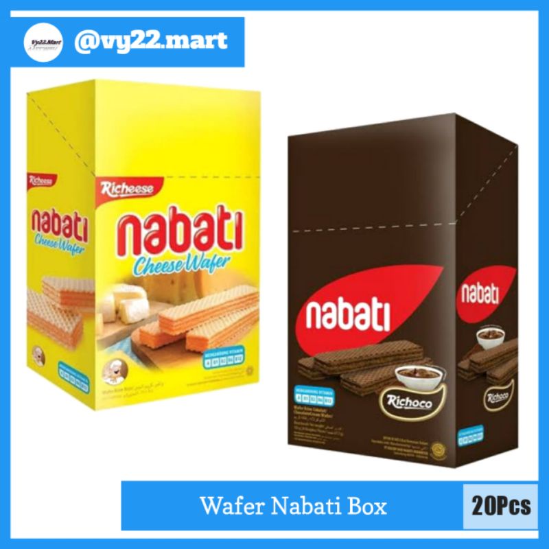 Jual Wafer Nabati Box isi 20Pcs Rasa Recheese dan Rechoco | Shopee ...