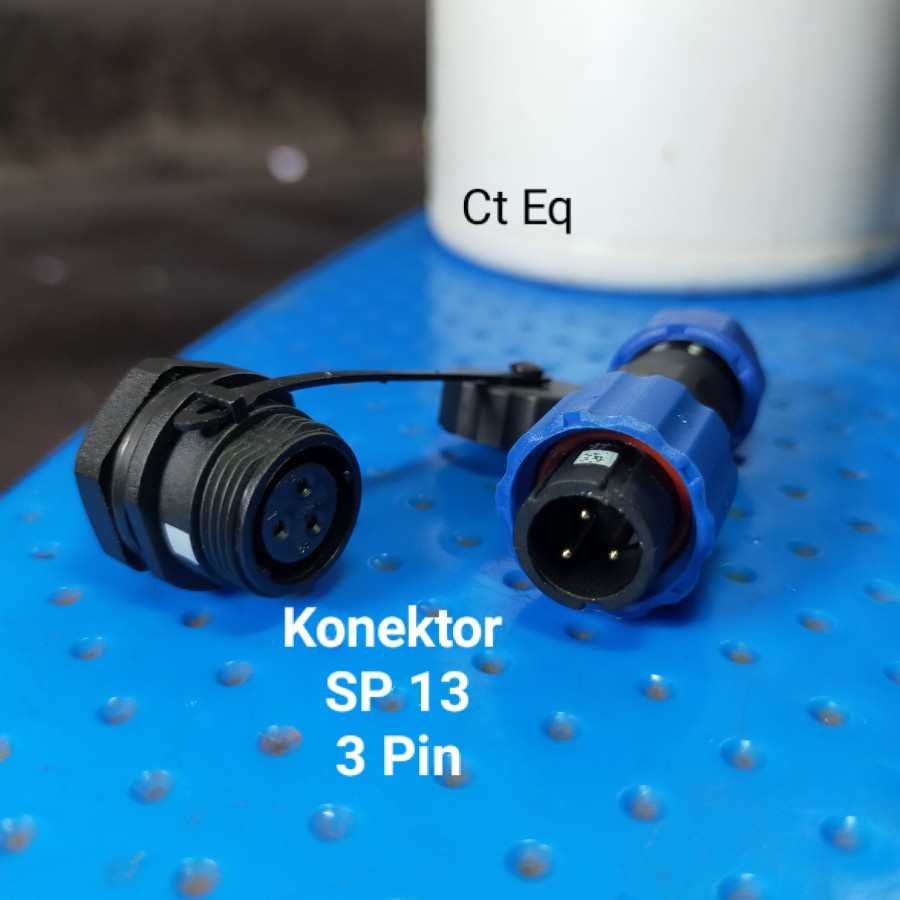 Jual Konektor SP13 3 Pin Plug n Socket IP68 Panel Mount konektor Steker ...