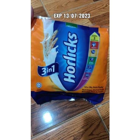 Jual Horlicks Malaysia 3in1 isi 10 sachet | Shopee Indonesia