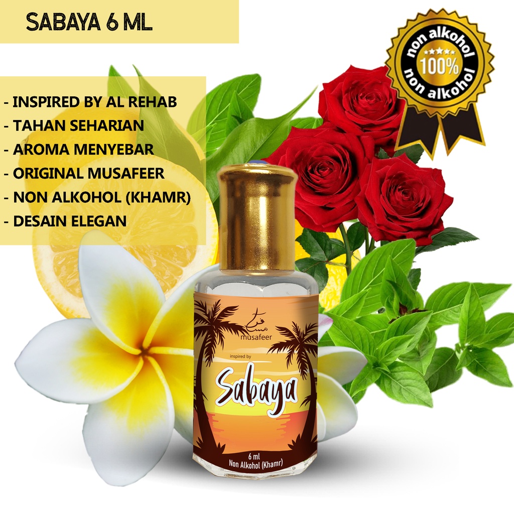 Jual PARFUM SABAYA 12 ML | INSPIRED BY AL REHAB | MINYAK WANGI SHOLAT NON ALKOHOL (KHAMR) BY ...