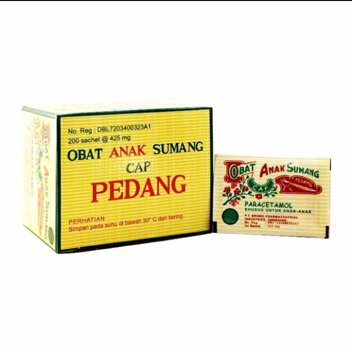 Jual Obat Anak Sumang Cap Pedang 200's Sachet / Paracetamol / Obat ...