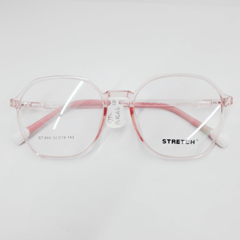 Jual Kacamata Stretch Unisex Ful Frame 864 Col.6(Pink) | Shopee Indonesia