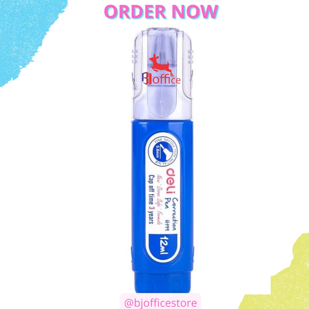 Jual TIP EX CAIR H19930 DELI / CORRECTION PEN UJUNG BESI METAL NIB ...