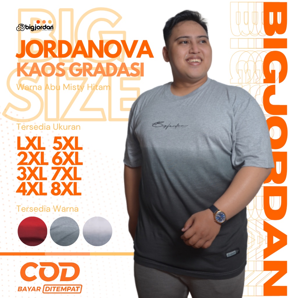Jual Kaos Gradasi Big size Kaos Gradasi Jumbo 2XL3XL4XL5XL6XL7XL8XL pria from BigJordan | Shopee ...