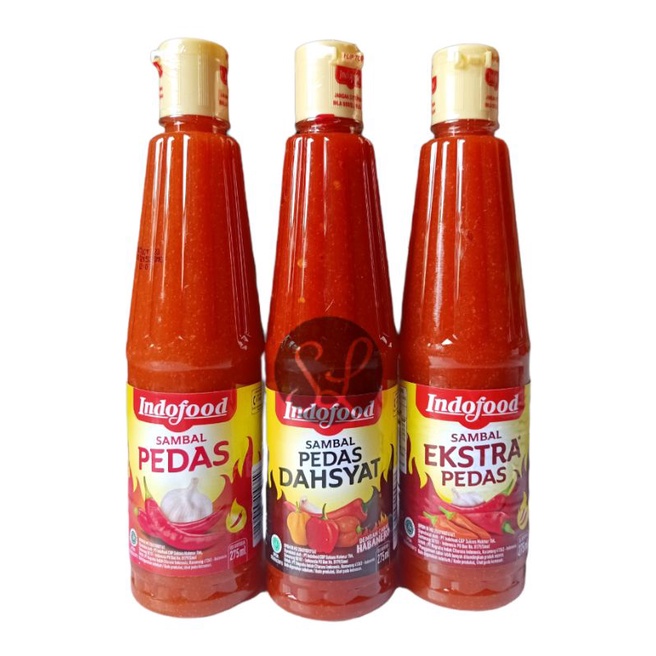 Jual Indofood Sambal Pedas 275ml / Indofood Sambal Pedas Dahsyat 275ml ...