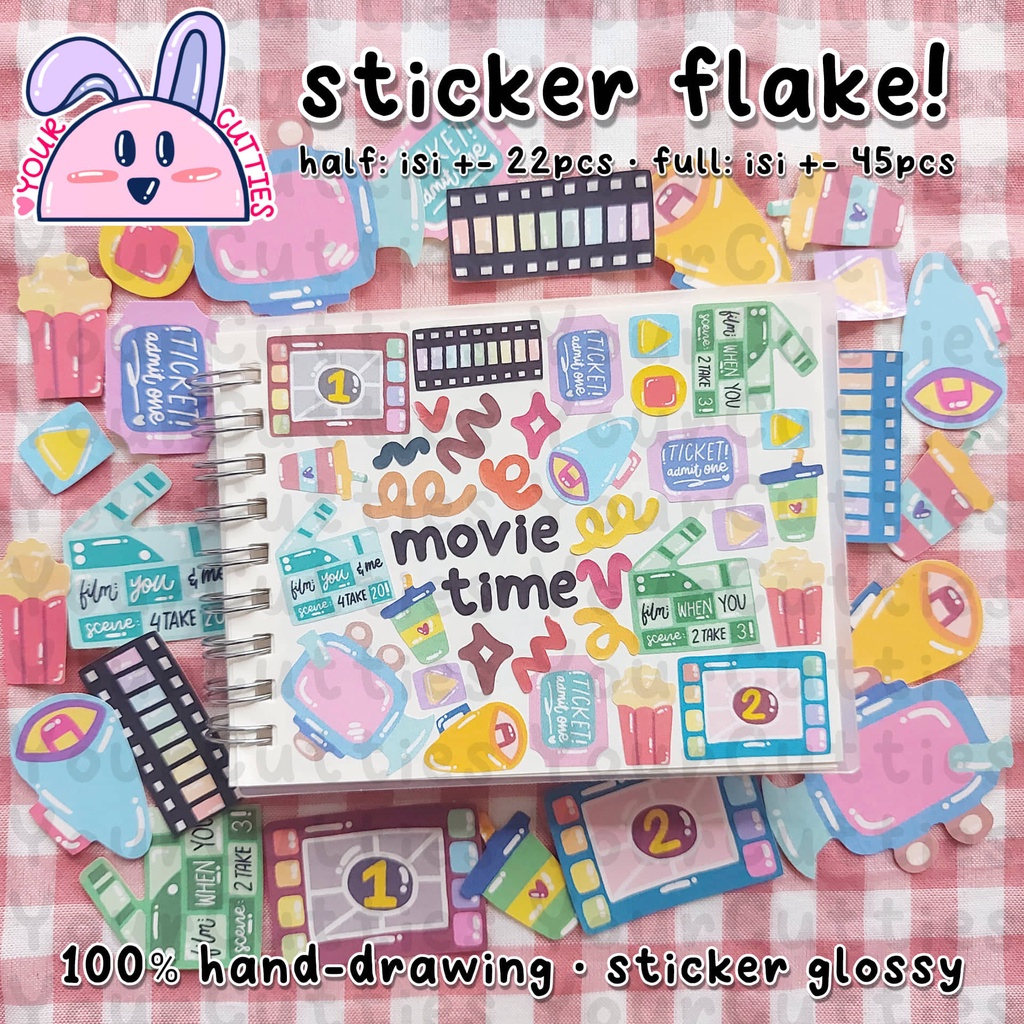 Jual [FLAKE] STIKER MOVIE FILM DOODLE JURNAL BUJO PLANNER LUCU MURAH ...