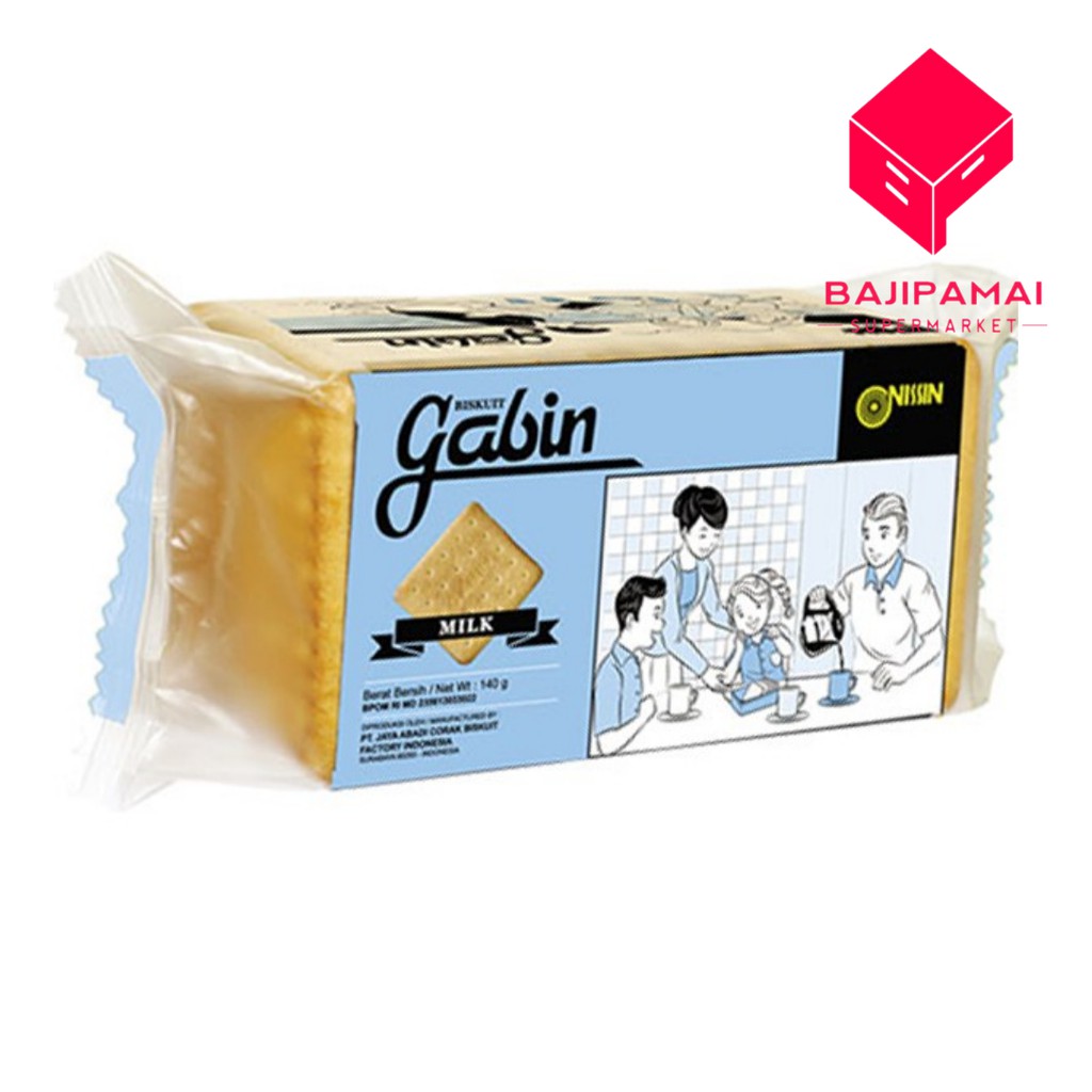 Jual Nissin Gabin 3 Varian Original Milk Keju Biskuit [140 g] | Shopee ...