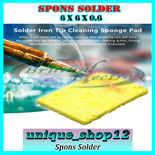 Jual Spon Solder Membersihkan Sisa Timah Ujung Soldering Iron Spons ...