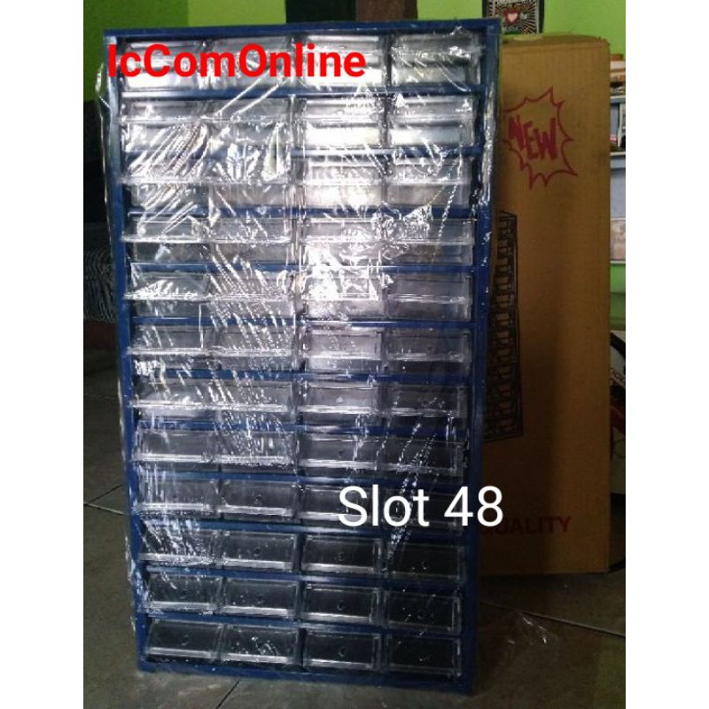 Jual Rak Komponen Besar box sedang Rako 48 slot | Shopee Indonesia
