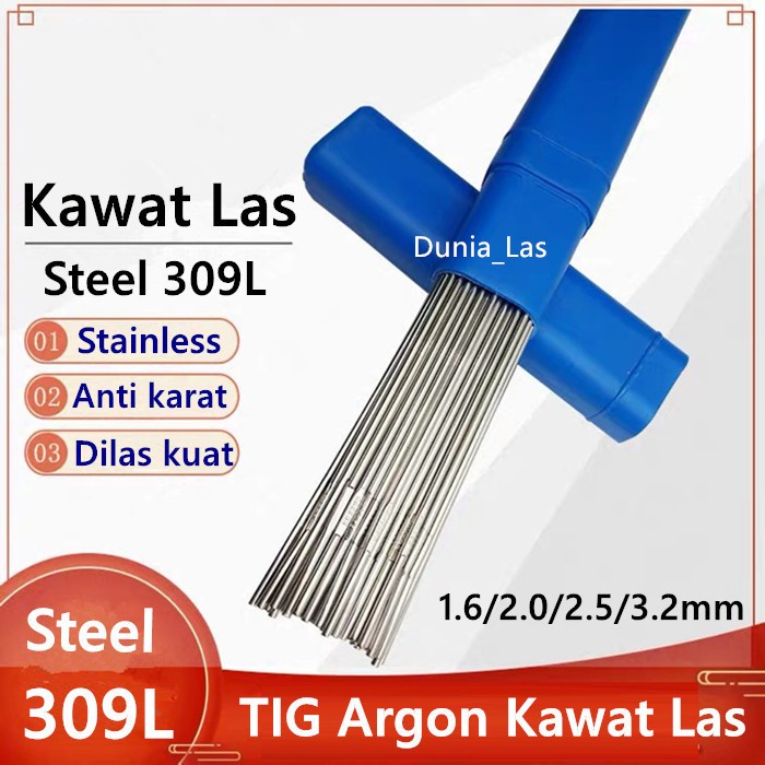 Jual 5KG Tig Argon Kawat Las Steel 309L Stainless 1.6mm 2.0mm 2.5mm 3.2mm Fille | Shopee Indonesia