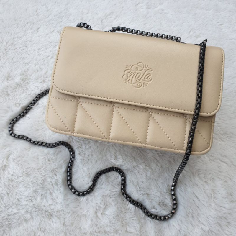 Jual Enola Tas wanita Tali Rantai +Free Box Tas Selempang Cewek Slingbag Tali Rantai Perempuan ...