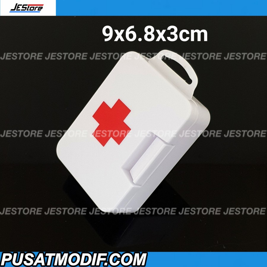 Jual KOTAK P3K KOTAK OBAT S EMERGENCY BOX PILL BOX ORGANIZER RED CROSS ...