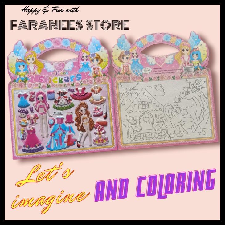 Jual STICKER TIMBUL DAN MEWARNAI/STIKER TIMBUL KODE 194 | Shopee Indonesia