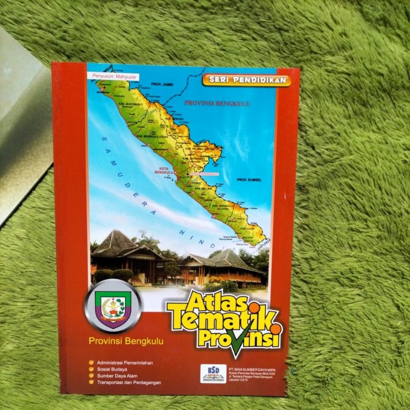 Jual ORIGINAL BUKU ATLAS TEMATIK PROVINSI PETA BENGKULU | Shopee Indonesia