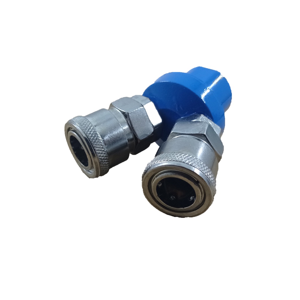 Jual Coupler Kompresor Cabang 2 Quick Coupling 2 way | Shopee Indonesia