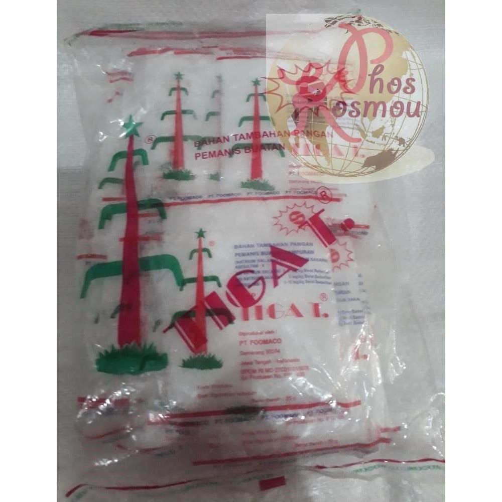 Jual Sodium Siklamat cap Tiga T kemasan kantong isi 20 sachet @ 25 gr ...