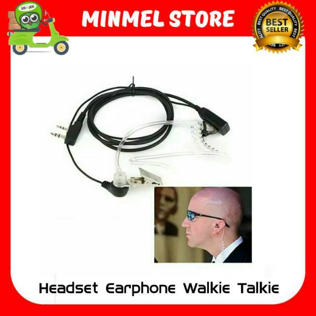 Jual Headset Walkie Talkie / Earphone HT FBI Style untuk HT Taffware ...
