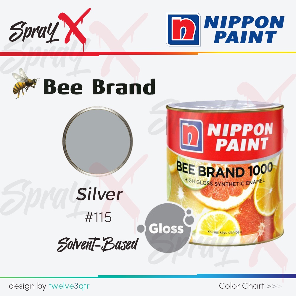 Jual BEE BRAND 1000 SILVER 115 / PERAK #115 0.9 LITER - CAT MINYAK ...