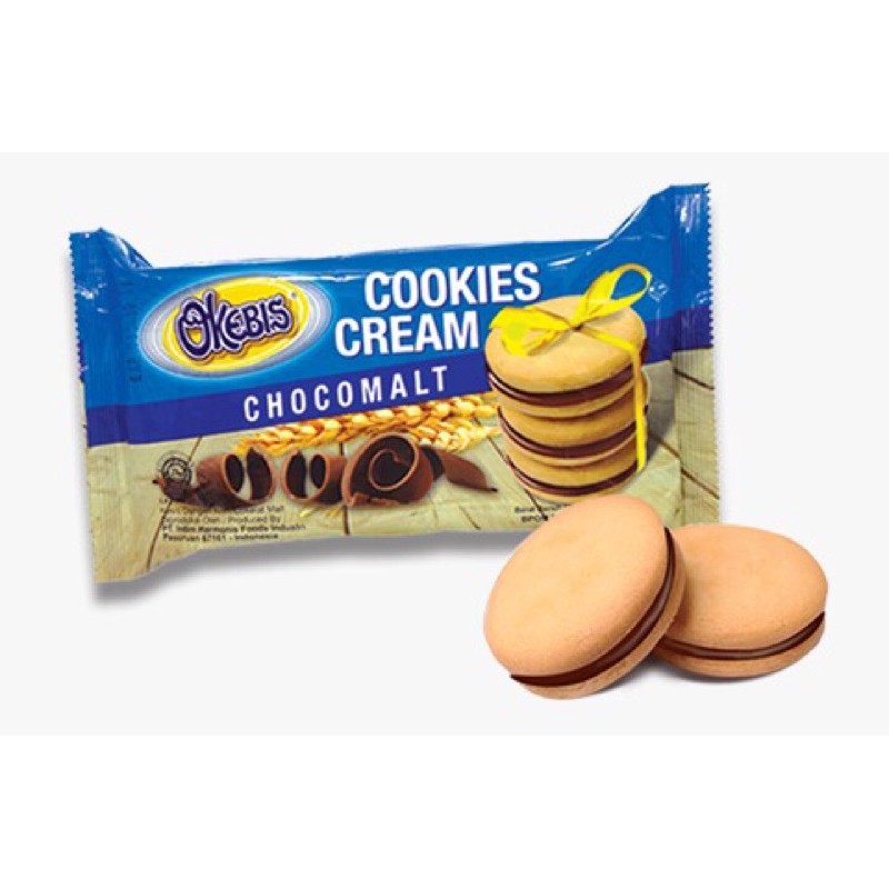 Jual Inafood Okebis Cookies Cream Chocomalt 180gr | Shopee Indonesia