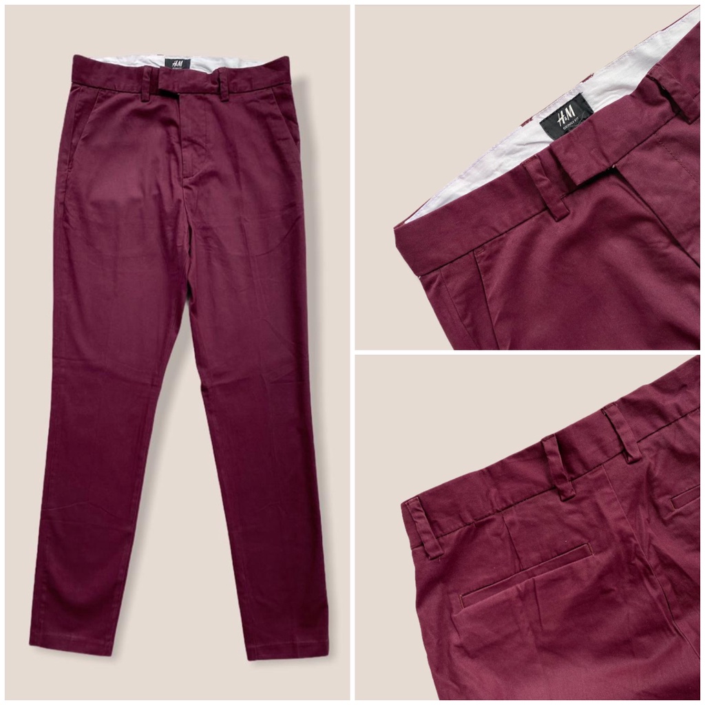 Jual Celana Panjang H&M HnM HM Cotton Twill Trousers Wanita Original ...