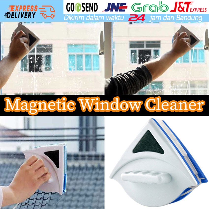 Jual Alat Pembersih Jendela 3-8MM Double Side Magnetic Window Cleaner ...