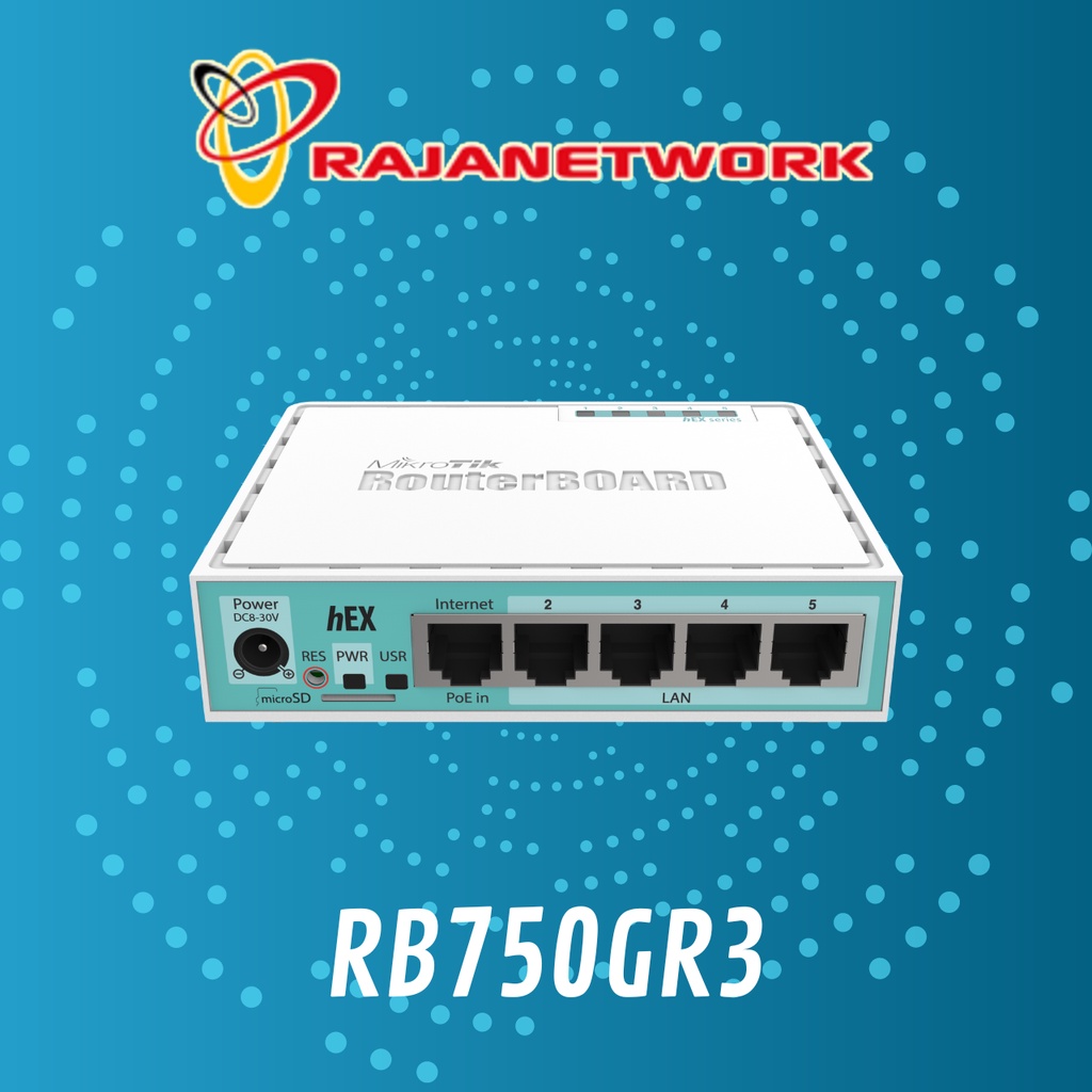 Jual Mikrotik Router Board RB750Gr3 (hEX) | Shopee Indonesia