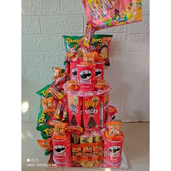 Jual #READY# snack tower - snack tart - cake snack ultah - snack cake ...