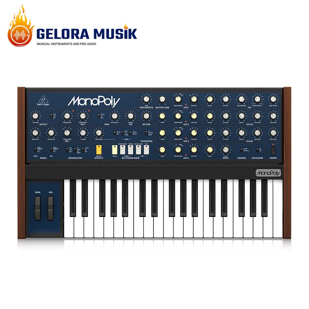 Jual Synthesizer Behringer MonoPoly Analog 4-Voice Polyphonic | Shopee ...
