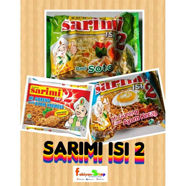 Jual Sarimie isi 2 mie goreng ayam kecap, kremess dan soto | Shopee ...