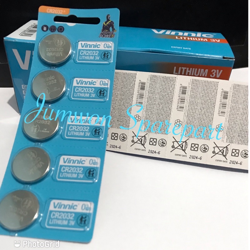 Jual Baterai Vinnic CR2032 Lithium 3V Baterai Vinnic CR 2032 Original | Shopee Indonesia