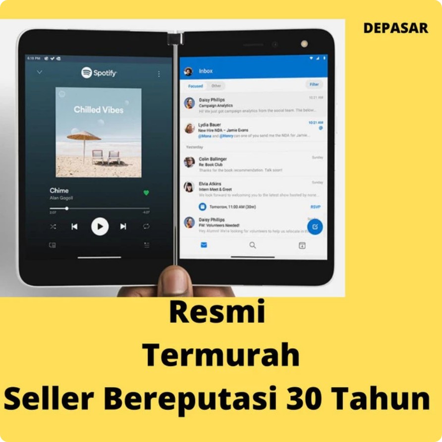 Jual handphone hp microsoft surface duo 1 2 128gb 256gb murah baru ...