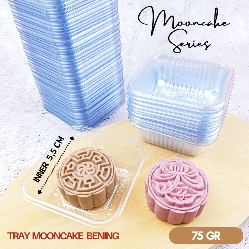 Jual Mika Tray Bening Mooncake 75gr / Tray Kue Bulan (isi 10pcs) | Shopee Indonesia
