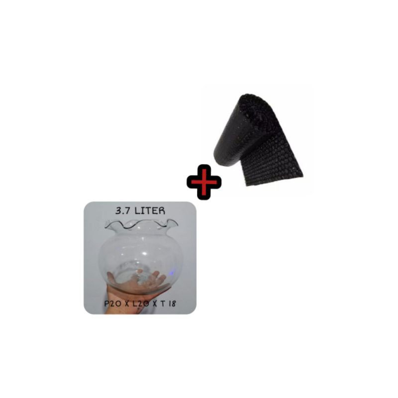 Jual AQUARIUM 12,3L - 7,2L- 3,7L - AQUARIUM BULAT KACA - AQUARIUM HIAS - AQUARIUM CUPANG ...